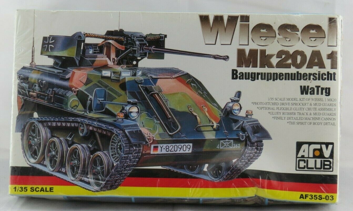 AFV Club German Wiesel Mk20A1 Armored Weapons Carrier AF35S-03 1/35 NIB ...