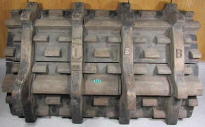 PRIMITIVE PC Co. 19th. Century HAND MADE Large Wooden RING GEAR MOLD ...