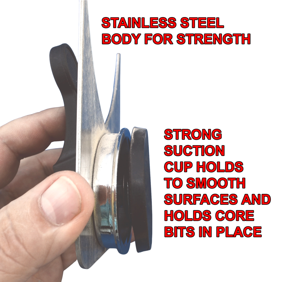 Hole Saw Drill Guide Keep Hole Saws Straight Suction Guide Steel 1/4 ...