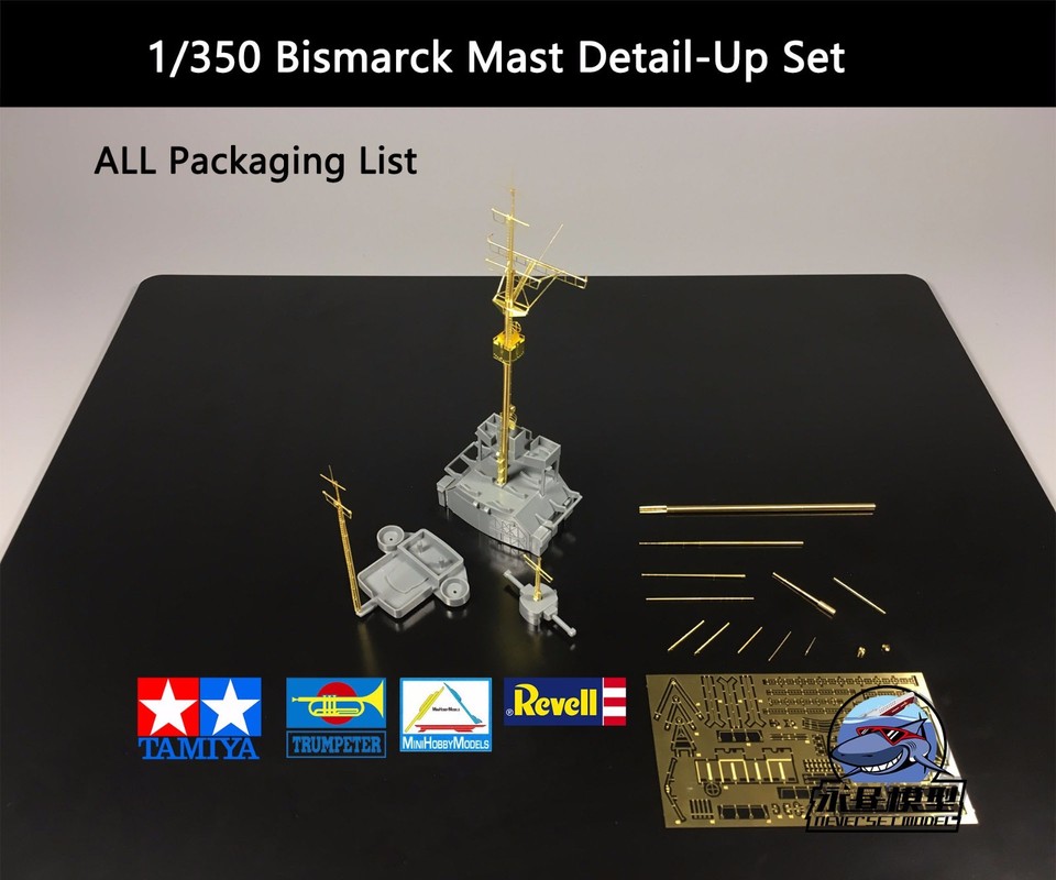 1/350 Bismarck Brass Mast Detail-Up Set Universal | eBay