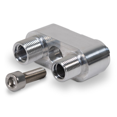 LS Swap GM R4 A/C Compressor Straight Adapter Fitting CNC Machined IN ...