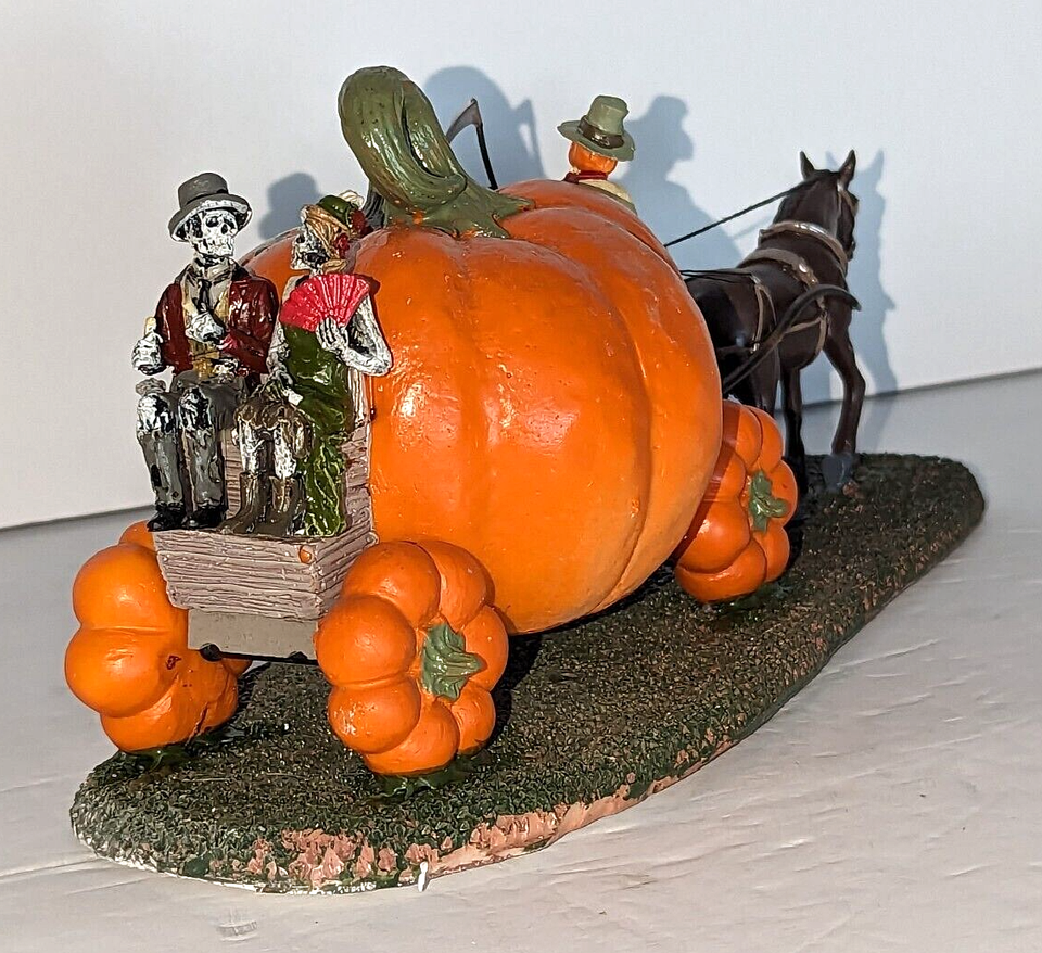 Lemax Spooky Town Pumpkin Express Jack-O-Lantern Buggy Coach Horse Drawn | eBay