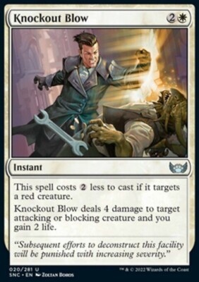 MTG Knockout Blow Magic the Gathering Uncommon White Instant Card NM/M ...