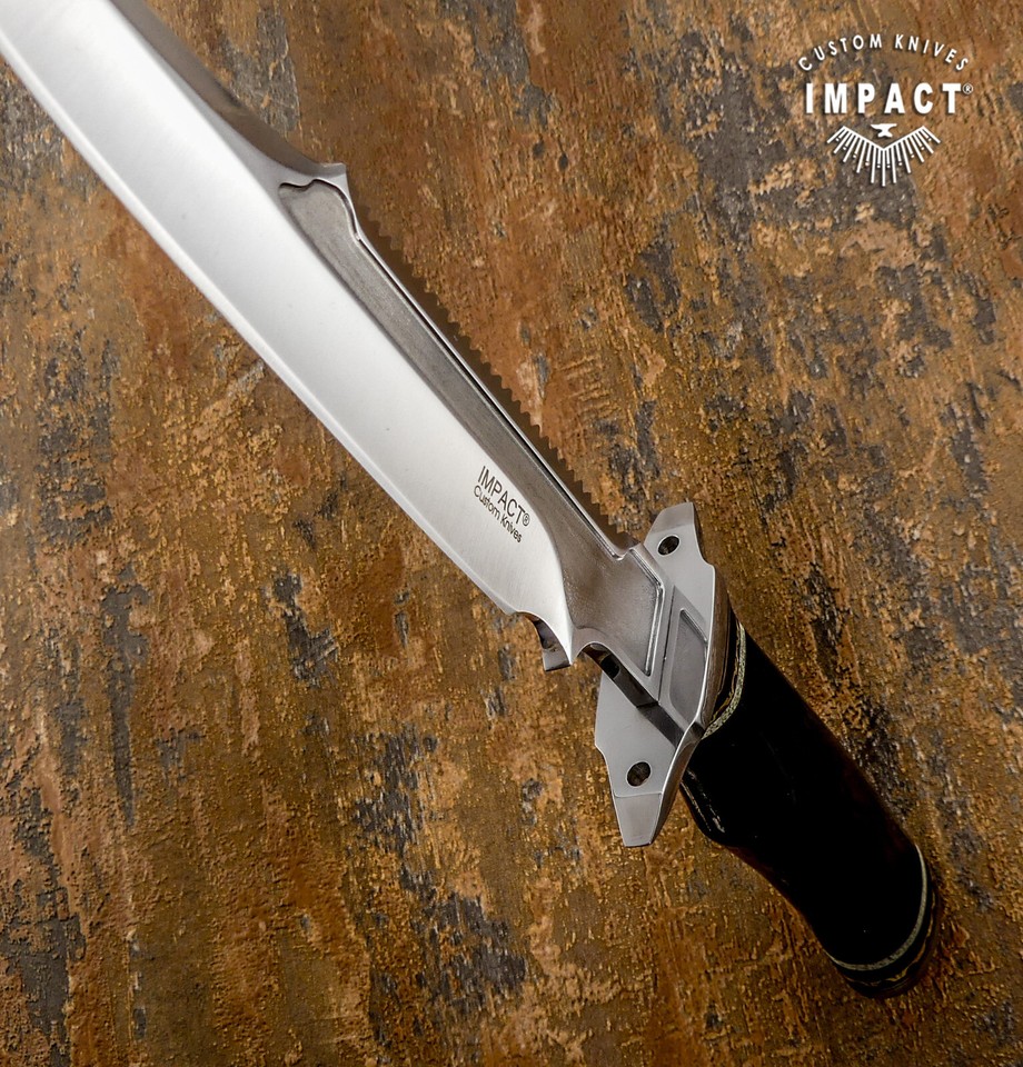 Impact Cutlery Custom Handmade Fuller Bowie Knife | D2 Blade | Bull ...