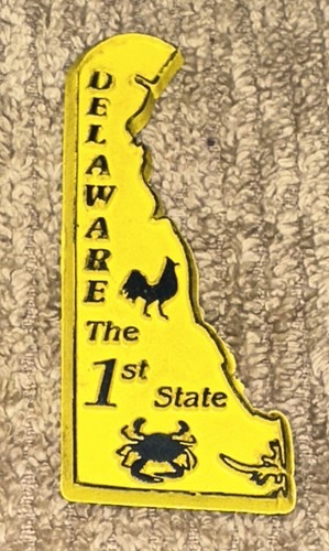 Vintage Souvenir Refrigerator Magnet Delaware The 1st State | eBay