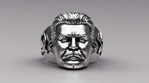Hero of the Soviet Union Joseph Stalin 3D Sterling Silver Ring | eBay