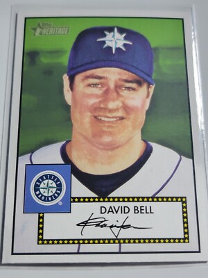 DAVID BELL 2001 Topps Heritage #222. MARINERS | eBay