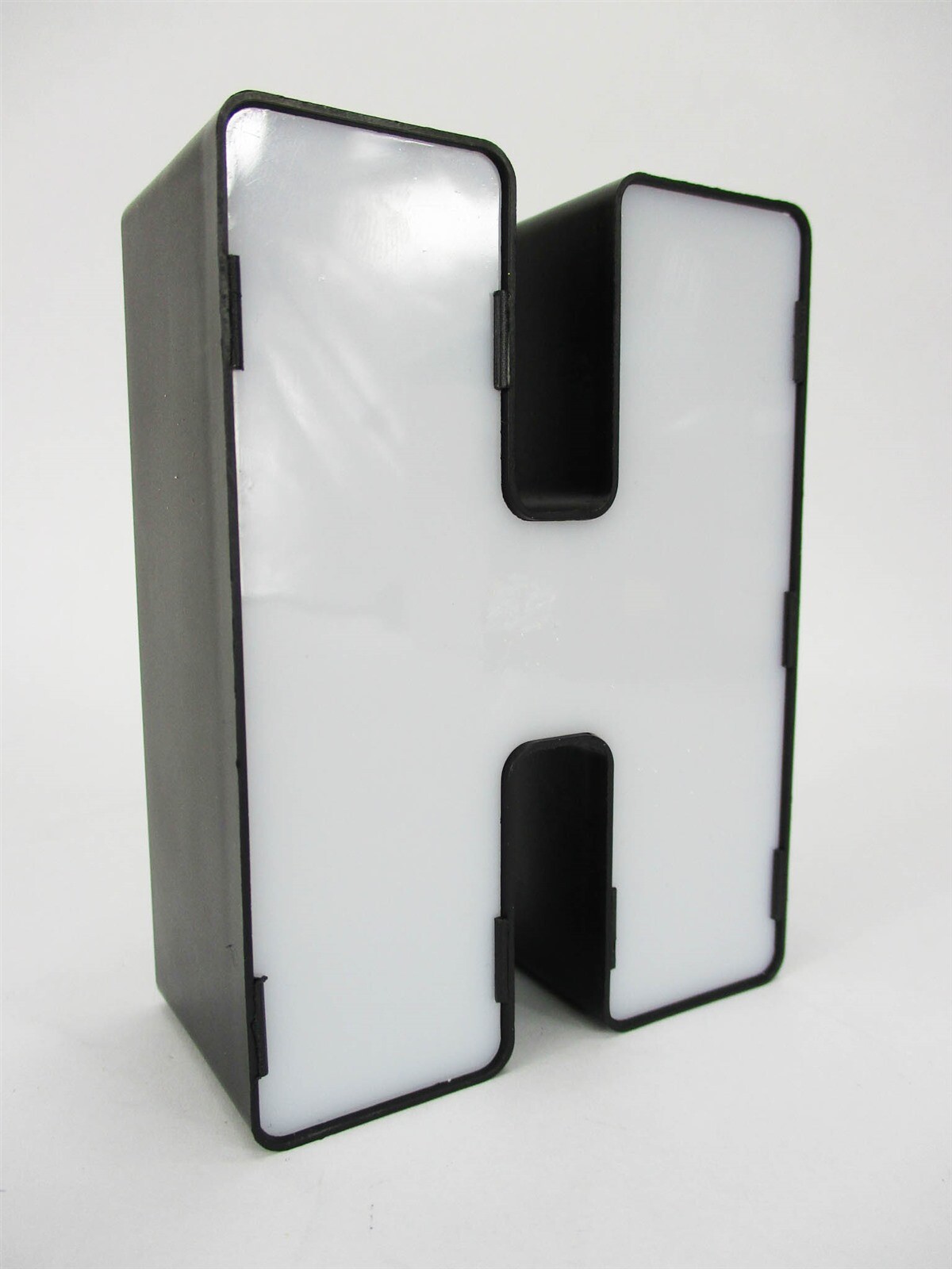 Letter H LED Light 4" Monogram Marquee Mini Tabletop Nightlight w/ 4-Hr ...