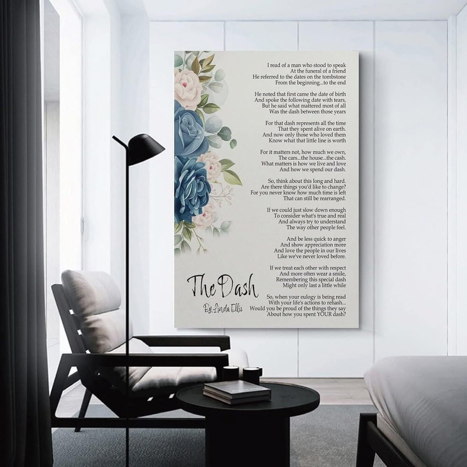The Dash Poetry Print - Poem by Linda Ellis - Live Your Dash Quote ...