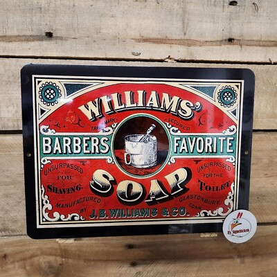 WILLIAMS SOAP sign, VINTAGE STYLE, soaps, advertisement, bathroom signs ...
