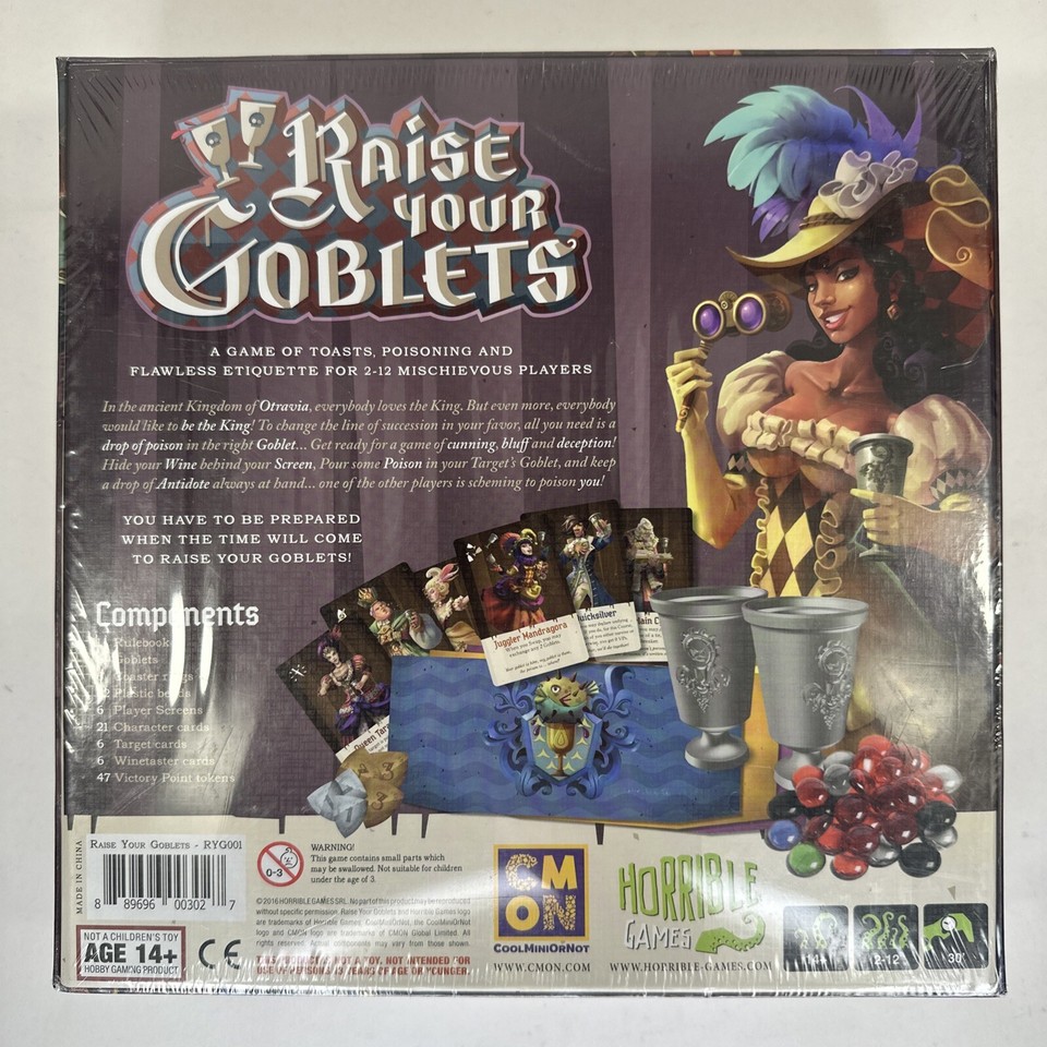 CMON Boardgame Raise Your Goblets 2016 Rare NEW SEALED | eBay