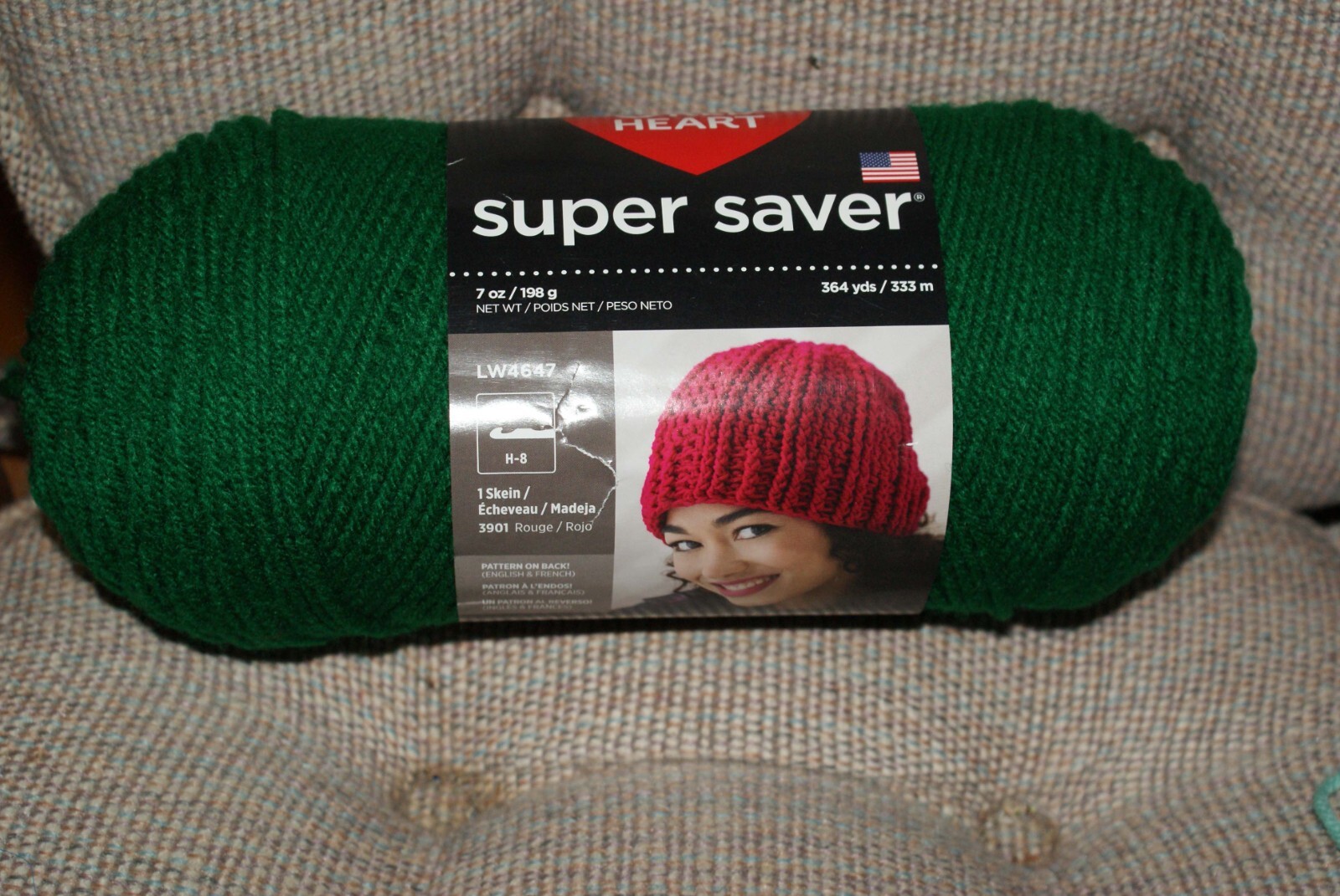 Red Heart Super Save Paddy Green 7 oz Knit Crochet Craft Yarn Fast ...