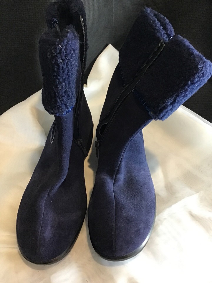 Women's Hush Puppies Waldere bootie Suede faux fur fleece boot NEW size ...