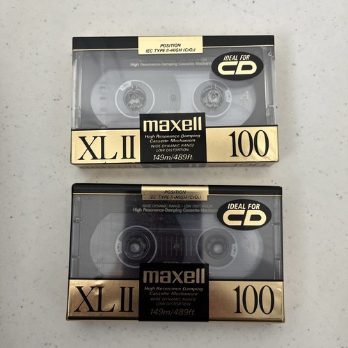Maxell XLII 100 Minutes IEC Type II High CrO2 Cassette Tape SEALED Lot ...