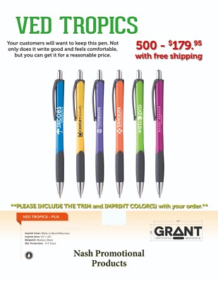 Promotional Ink Pen 500 - Low cost - Free Shipping - Custom Logo ...