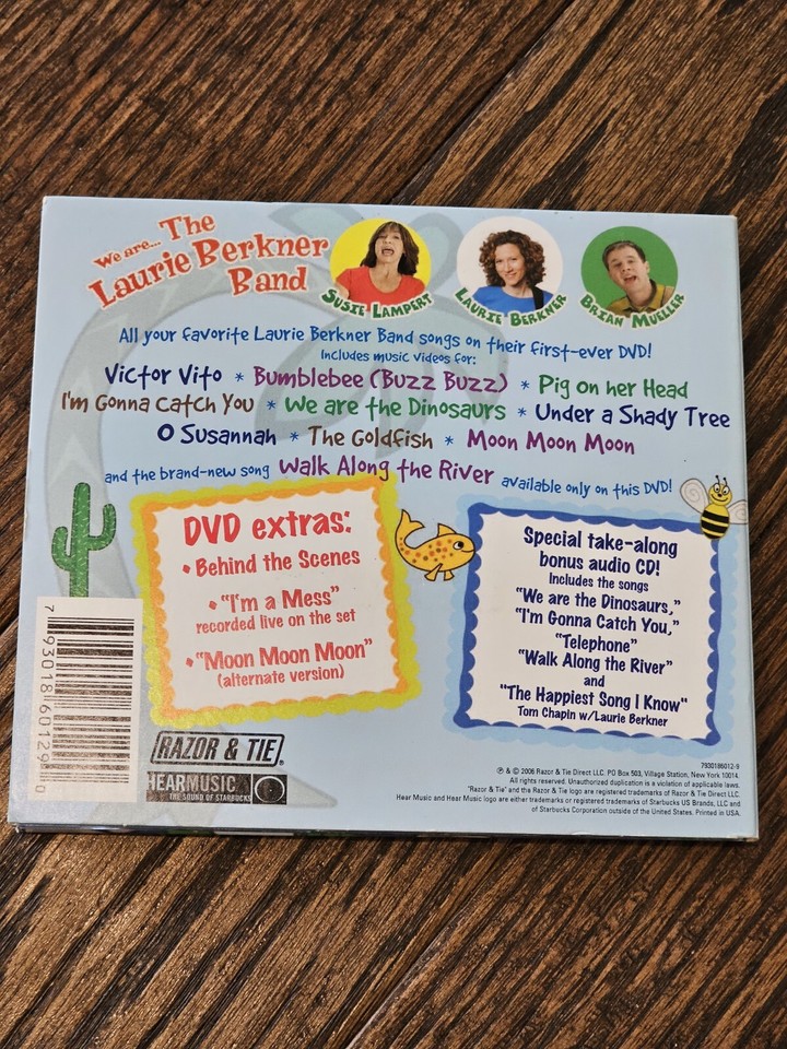 We Are The Laurie Berkner Band DVD Bonus CD 2006 Kids Fun Sing-along ...