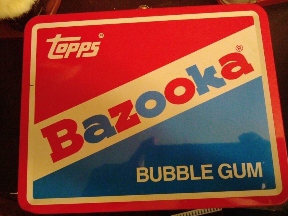 T•Vintage 1993 Topps Bazooka Joe Character Bubble Gum Tin Metal Lunch ...