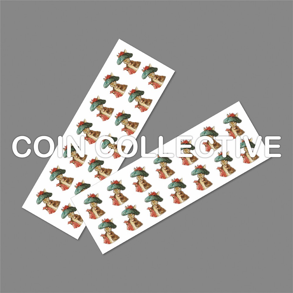 Beatrix Potter 50p Coin Decals Stickers Complete Collection, Multi ...