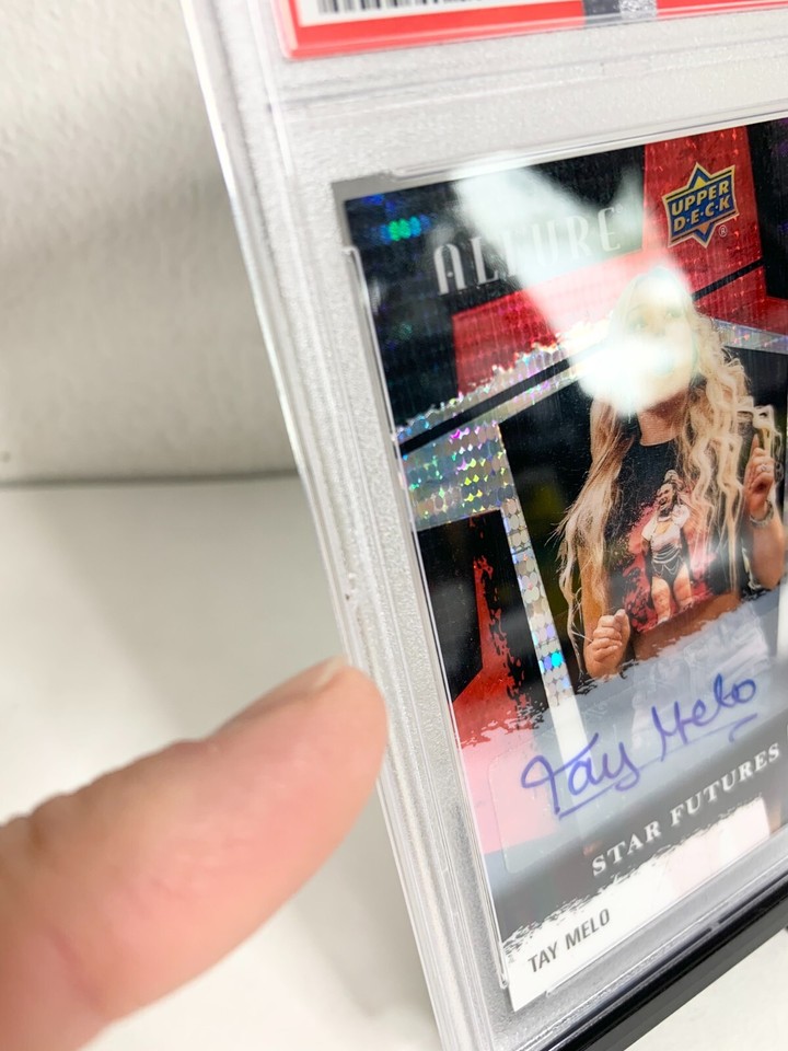 (Read) Tay Melo Red Rainbow Auto 2022 Upper Deck Allure AEW # 137 ...