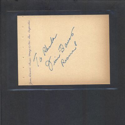 Jim Davis - Signed Autograph book page - Dallas - Rescue 8 | eBay