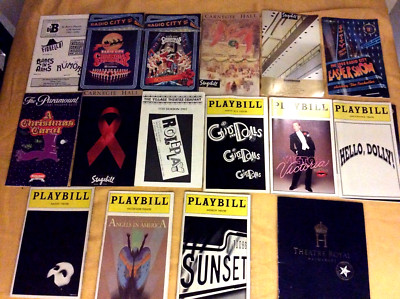 Lot of 16 Vintage PLAY Programs incl. Playbills& 1 from "Theatre Royal ...