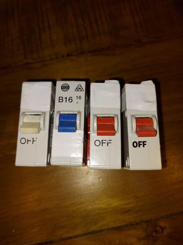 Wylex BS 60898 / BS 3871 Type B Plug In MCB B6, B16, B32 x4 | eBay