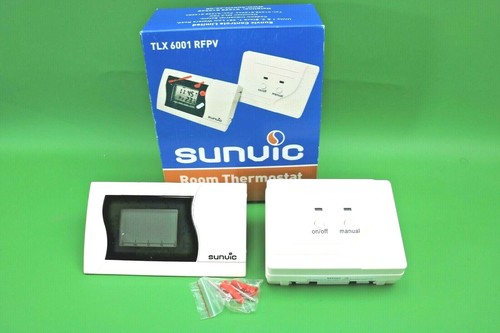Sunvic TLX6001 RFPV Wireless 7 Day Programmable Room Thermostat Volt ...