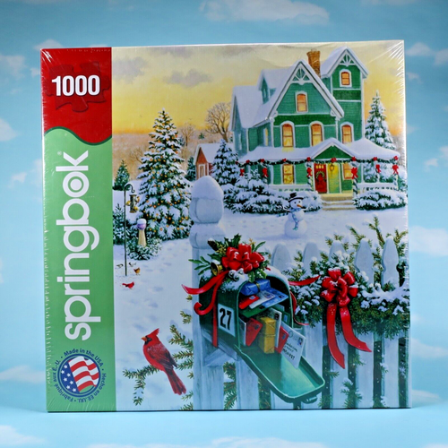 Springbok 1000 Piece Jigsaw Puzzle "Holiday Mail" brand new factory ...