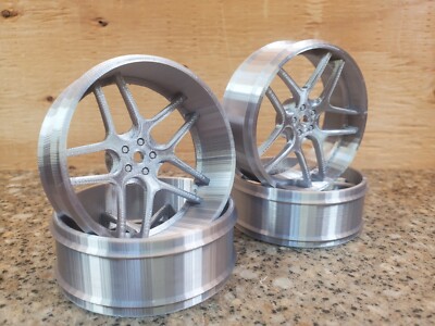 3d Printed 1:10 RC Car Staggered 10 Point Wheels Fit Redcat 26ers Tires ...