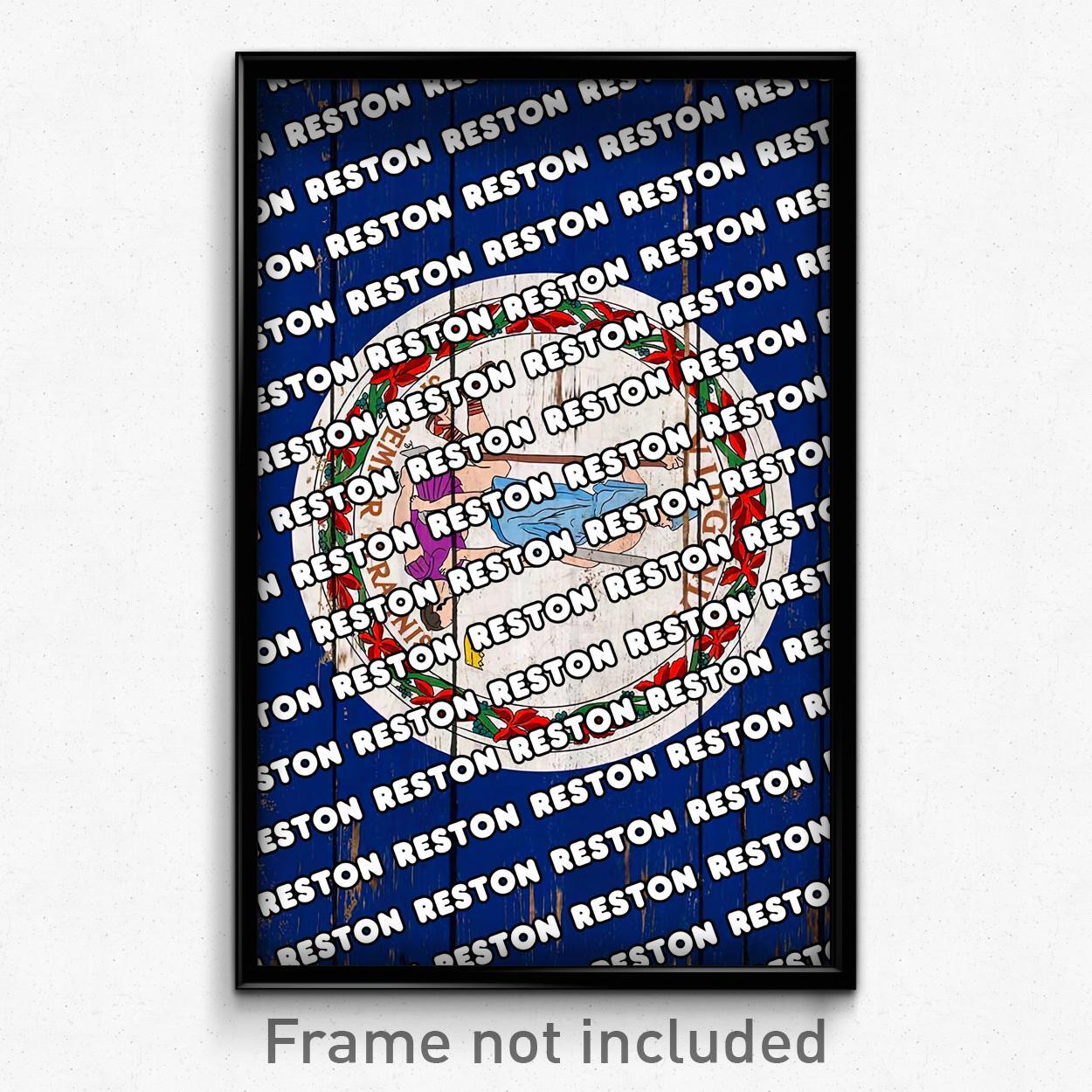 Reston Virginia Poster (VA City Souvenir 11x17 Town Print) | eBay