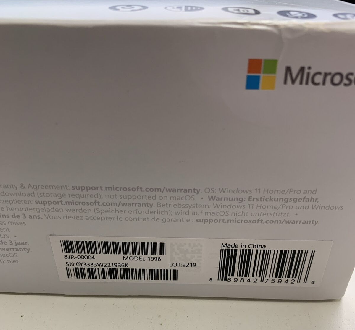Brand New Sealed Microsoft Modern Wireless Headset 8JR-00004 BNIB Ref ...