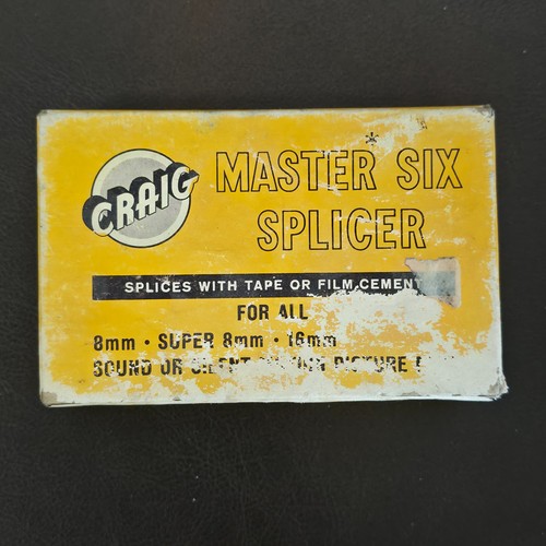 CRAIG Master Six Splicer – Model S-6 – For 8mm, Super 8mm & 16mm Sound ...