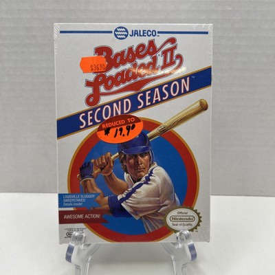 Bases Loaded 2 II Second Season (NES 1990) NEW SEALED Jaleco Baseball ...