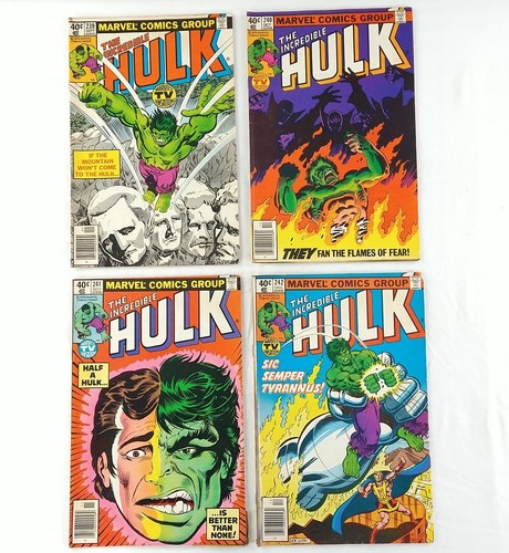The Incredible Hulk #239 240 241 242 Newsstand Lot (1979 Marvel Comics ...