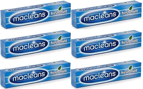 Maclean’s Fresh Mint Fluoride Toothpaste - 100ml x 6 Pack | Fresh ...