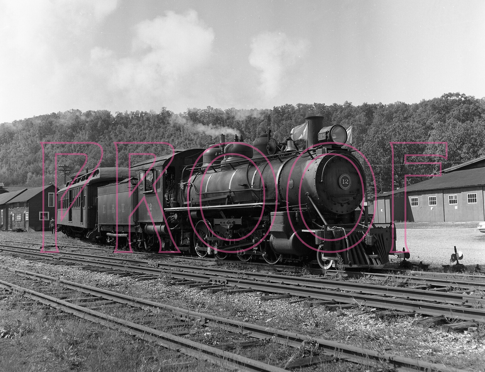 East Broad Top (EBT) Engine 12 with coach at Orbisonia - 8x10 Photo | eBay