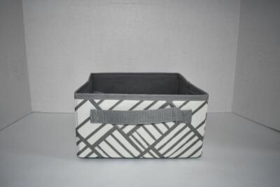Thirty One Your way Storage Bin in Grey Patchwork NWT | eBay