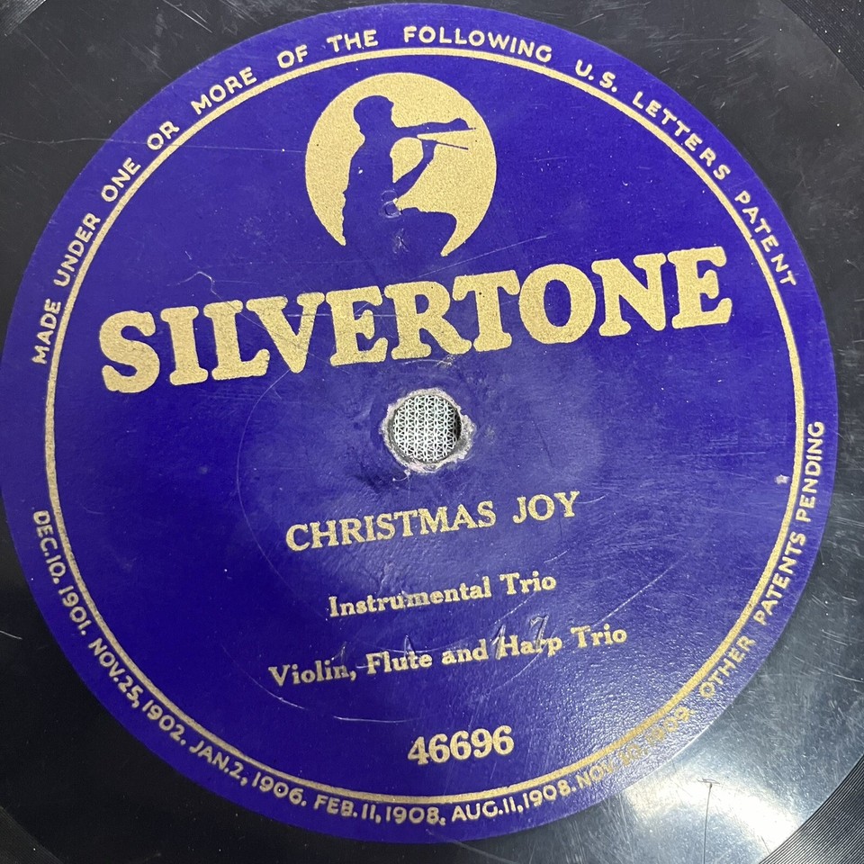 Lot of 6 - 78rpm SILVERTONE Purple Label Single Sided VTG Shellac ...