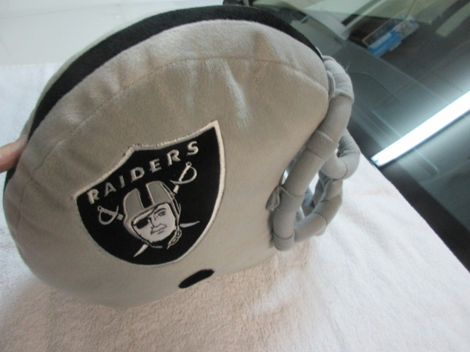 Oakland Raiders 12"X13" Plush Helmet Pillow/Face Mask Northwest Company ...