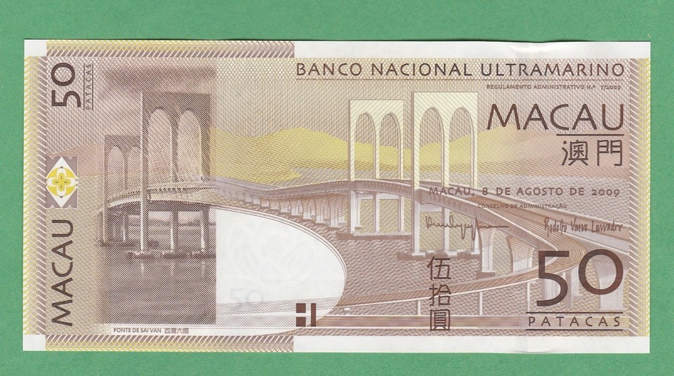 Macau 50 Patacas Note P-81Aa UNCIRCULATED | eBay