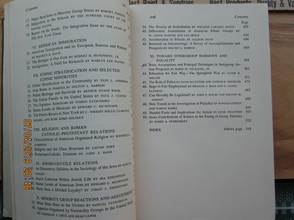 American Minorities - milton l barron 1957 | eBay