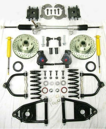 Complete Mustang II Manual IFS Front End Suspension Kit 2" Drop 11 ...