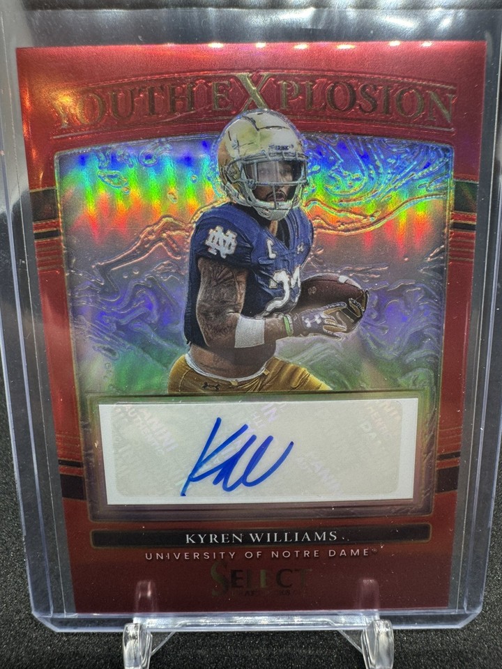2022 Panini Select Draft Picks Kyren Williams Youth Explosion AUTO Red ...