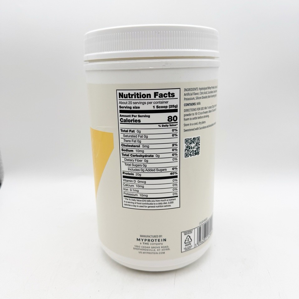 Clear Whey Isolate Protein Powder, 1.1 Lbs Lemonade, 20G Protein Exp 2/ ...