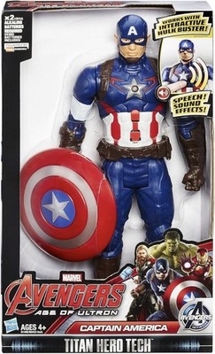 Marvel Avengers Age of Ultron Titan Hero Tech Capt America 12 inch ...