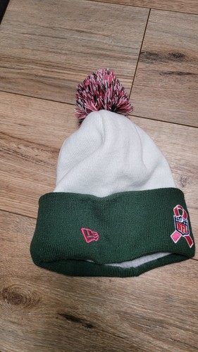 Green Bay Packers Pink Pom Beanie Hat Breast Cancer Awareness NFL Knit ...