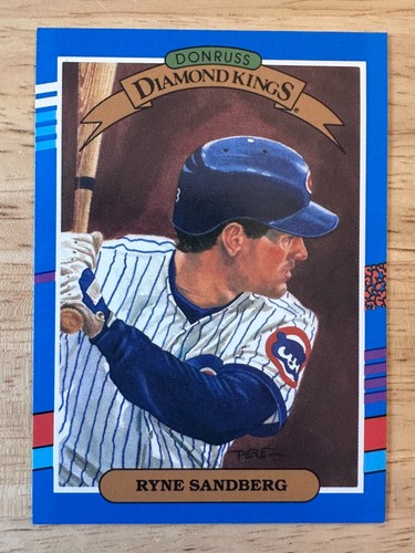 1990 DONRUSS DIAMOND KINGS #14 RYNE SANDBERG CHICAGO CUBS 2ND BASE HALL ...