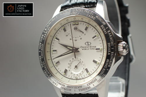 [NEAR MINT] Orient Star World Time FA00-C1 21J White Dial men's Automatic Watch | eBay