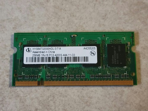 GENUINE INFINEON LAPTOP MEMORY RAM STICK 256MB 1Rx16 PC2-4200S ...