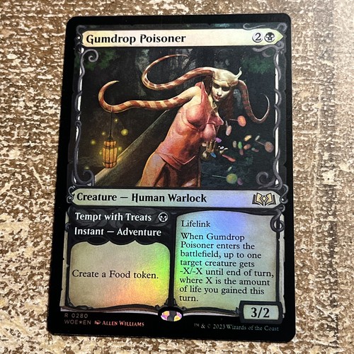 Gumdrop Poisoner (Showcase Foil) MTG Wilds of Eldraine 0280 FRESH | eBay